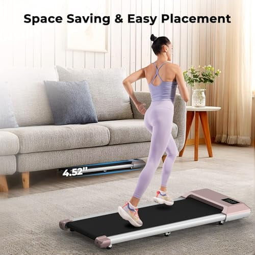 Walking Pad Treadmill, 2.5 HP Low Noise Under Desk Treadmill with APP ...