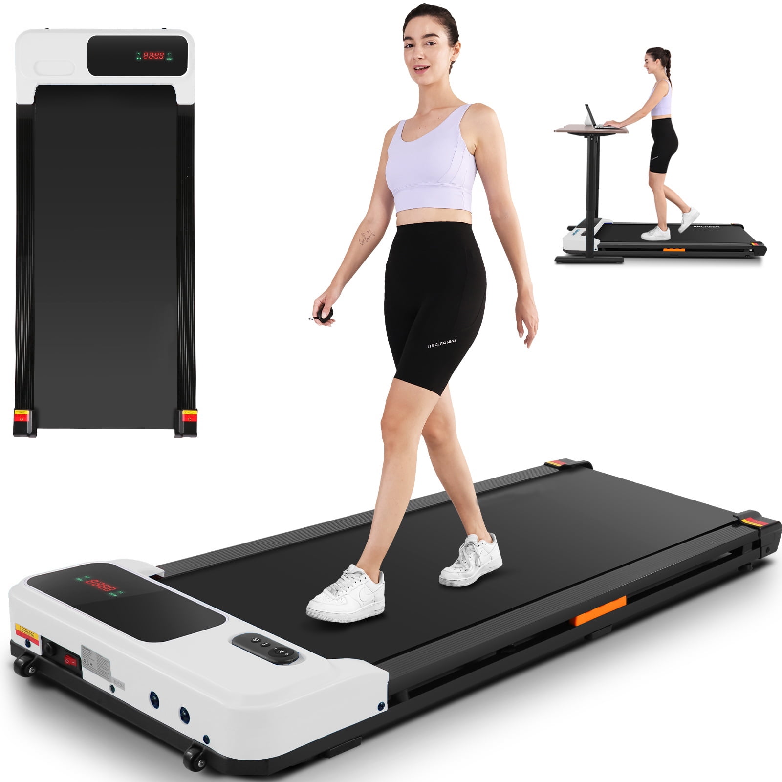 Admoon 2.5HP Under Desk Treadmill, Smart App Control, LED Display, Home ...