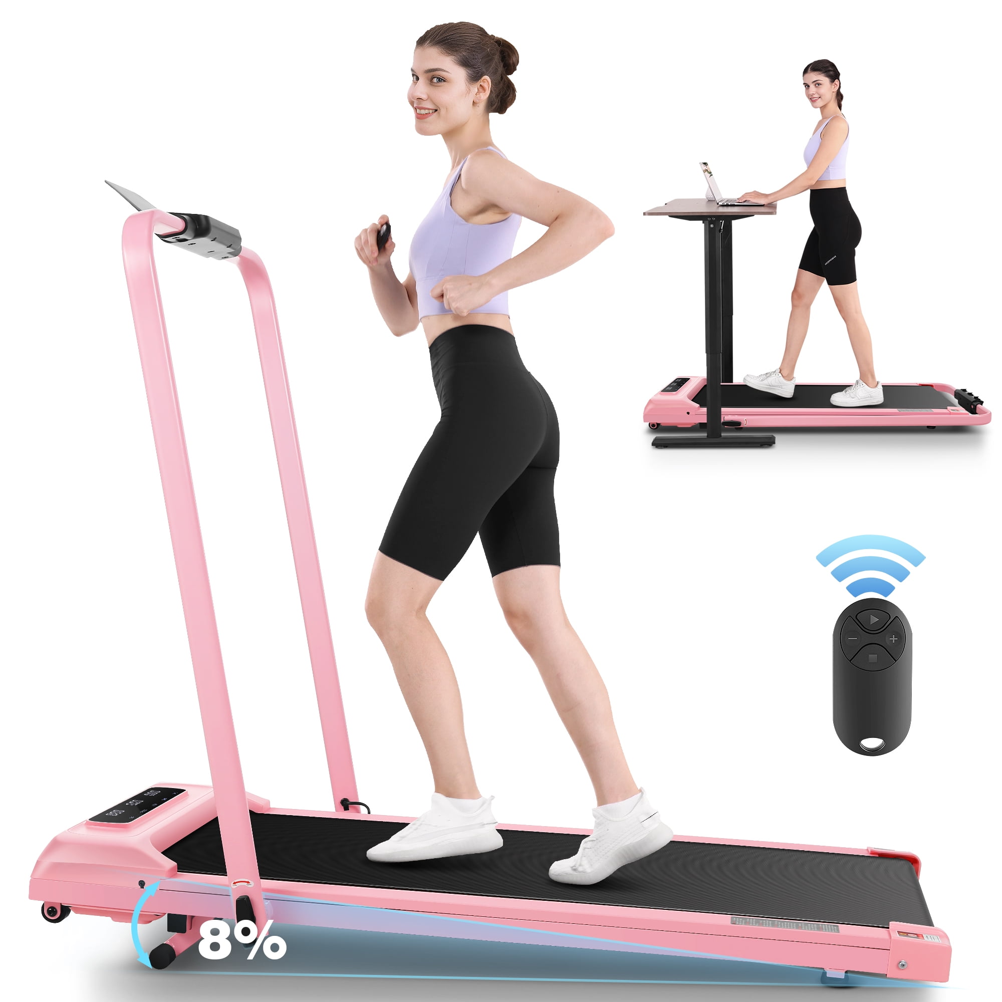 Admoon 2.5HP Under Desk Treadmill, Smart App Control, LED Display, Home ...