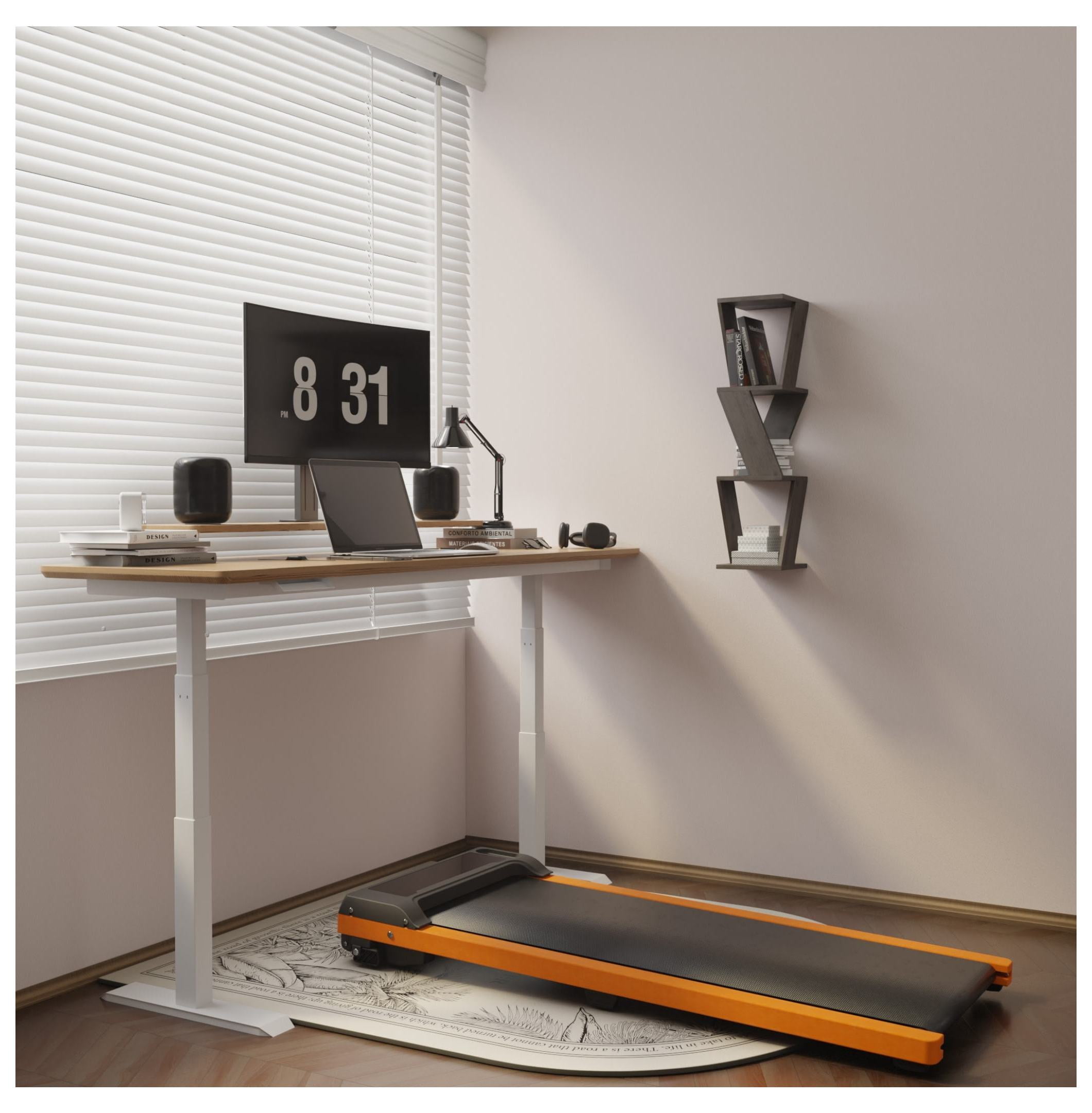 Walking Pad Treadmill - 6% Incline, Under Desk, Portable Treadmills for ...