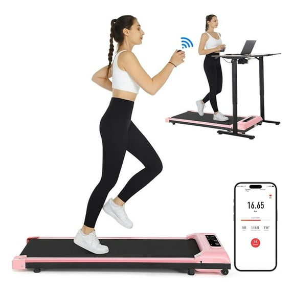 Walking Pad Treadmill with 8% Incline, 2.5HP Under Desk Treadmill for ...