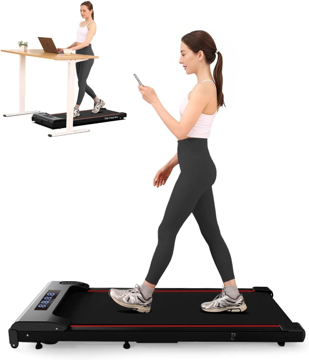 Walking Pad Treadmill, Anylife Incline Walking Under Desk 265lb Capacity, 2.5HP Portable ...