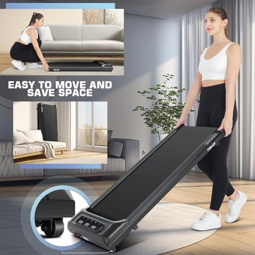 Walking Pad Treadmill, Under Desk Treadmill, 3 in 1 Portable Treadmills ...