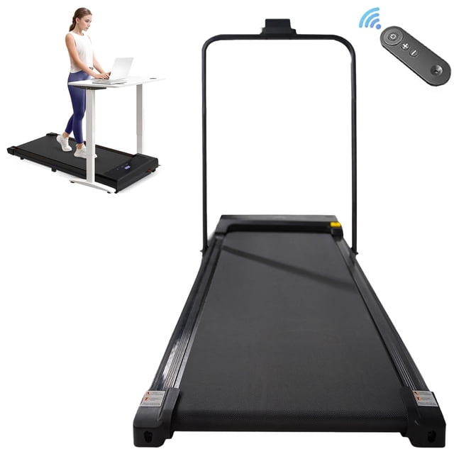 Walking Pad Treadmill with Handle Bar, Under Desk Treadmills for Home ...