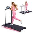 Walking Pad Treadmill with Handle Bar & Incline,3.0HP Compact Portable ...