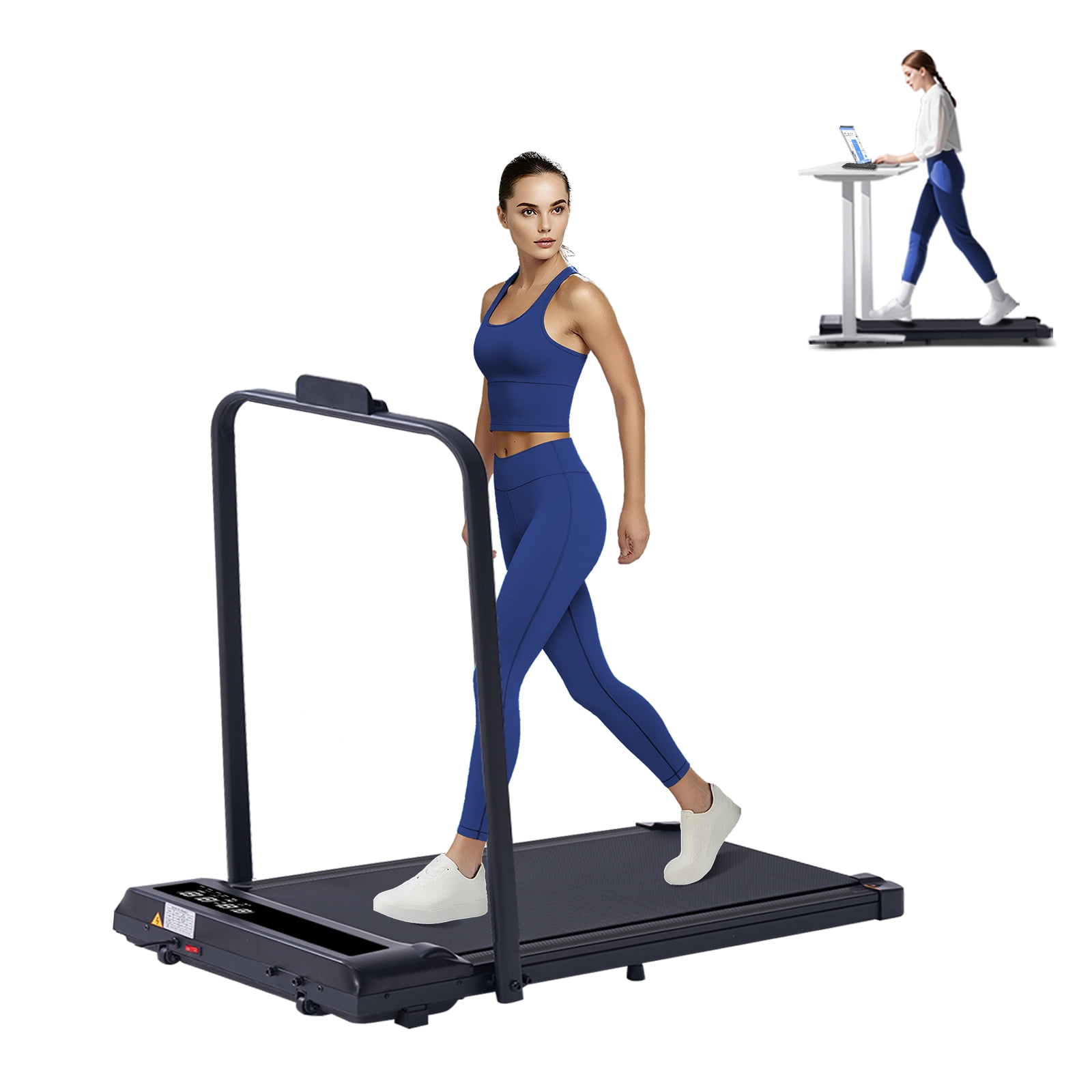 Walking Pad Treadmill with Handles,3.0HP Foldable Walking Treadmill ...