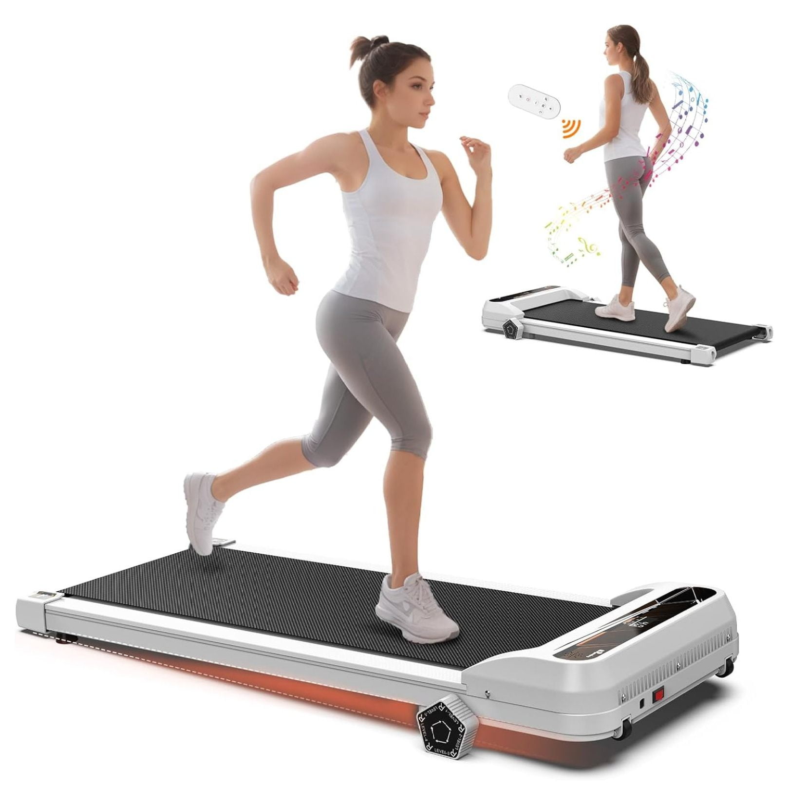 Walking Pad Treadmill for Home Walking Pad with Incline, 2.5HP Low ...