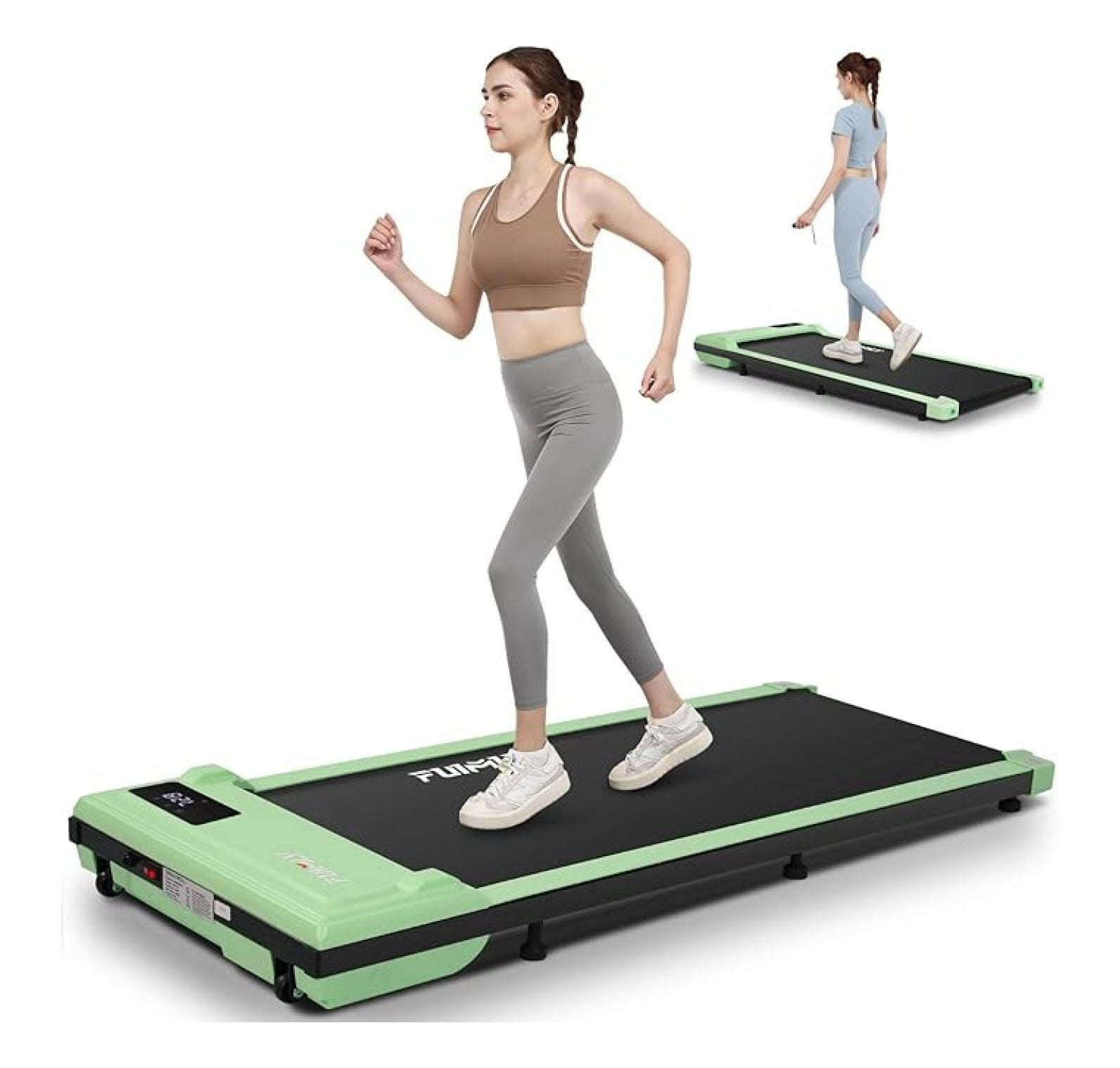 Walking Pad Treadmill with Incline, 2.5HP Under Desk Treadmill Small ...