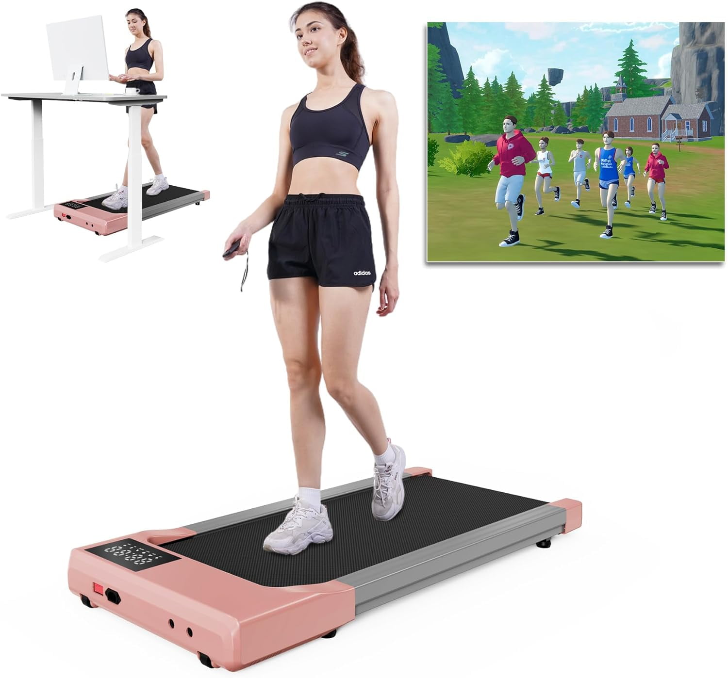 Walking Pad Treadmill, Smart Walking Pads, 2.5HP Under Desk Treadmill ...
