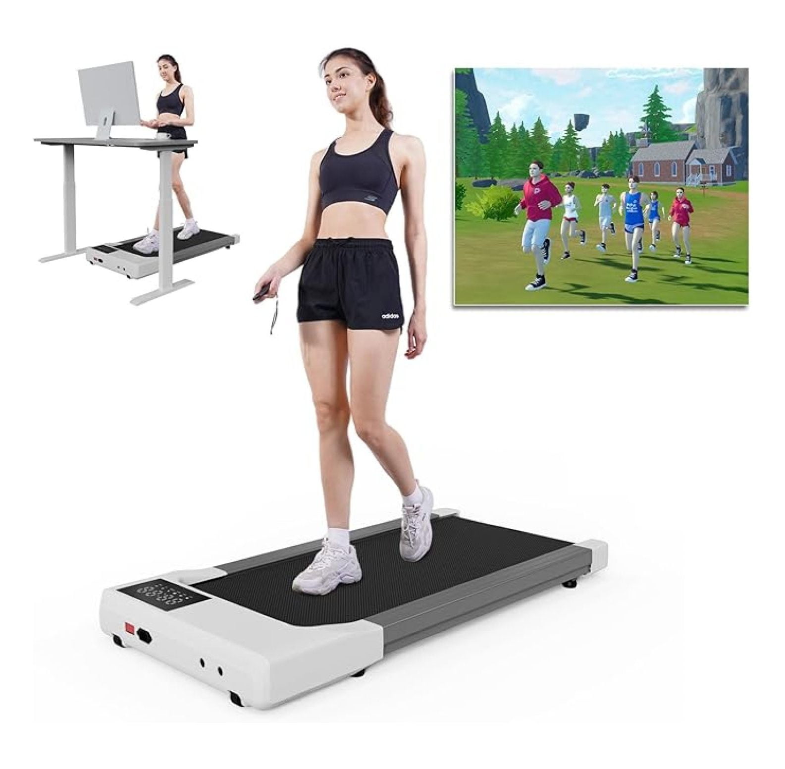 Walking Pad Treadmill, Smart Walking Pads, 2.5HP Under Desk Treadmill ...