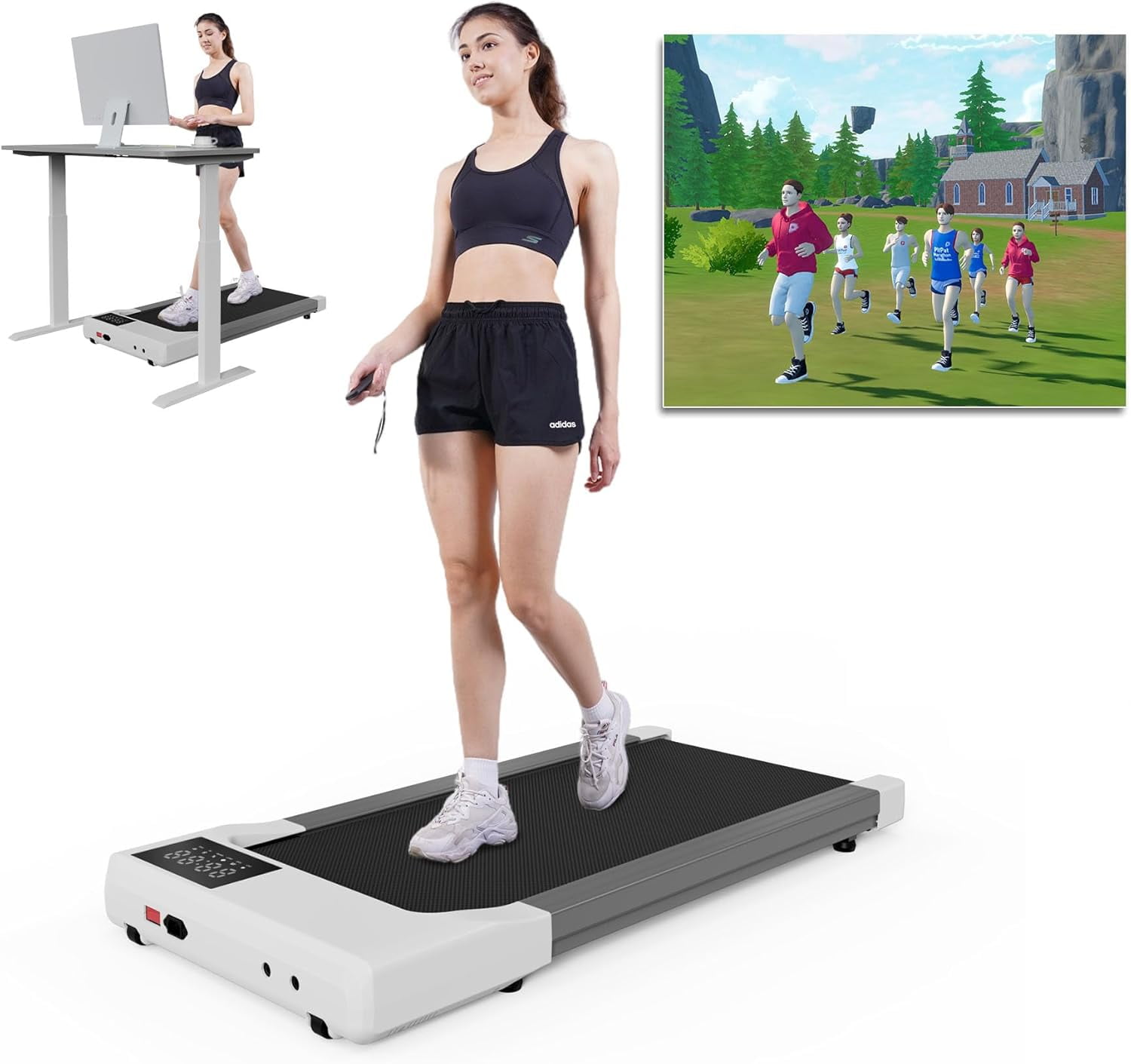 Walking Pad Treadmill, Smart Walking Pads, 2.5HP Under Desk Treadmill ...