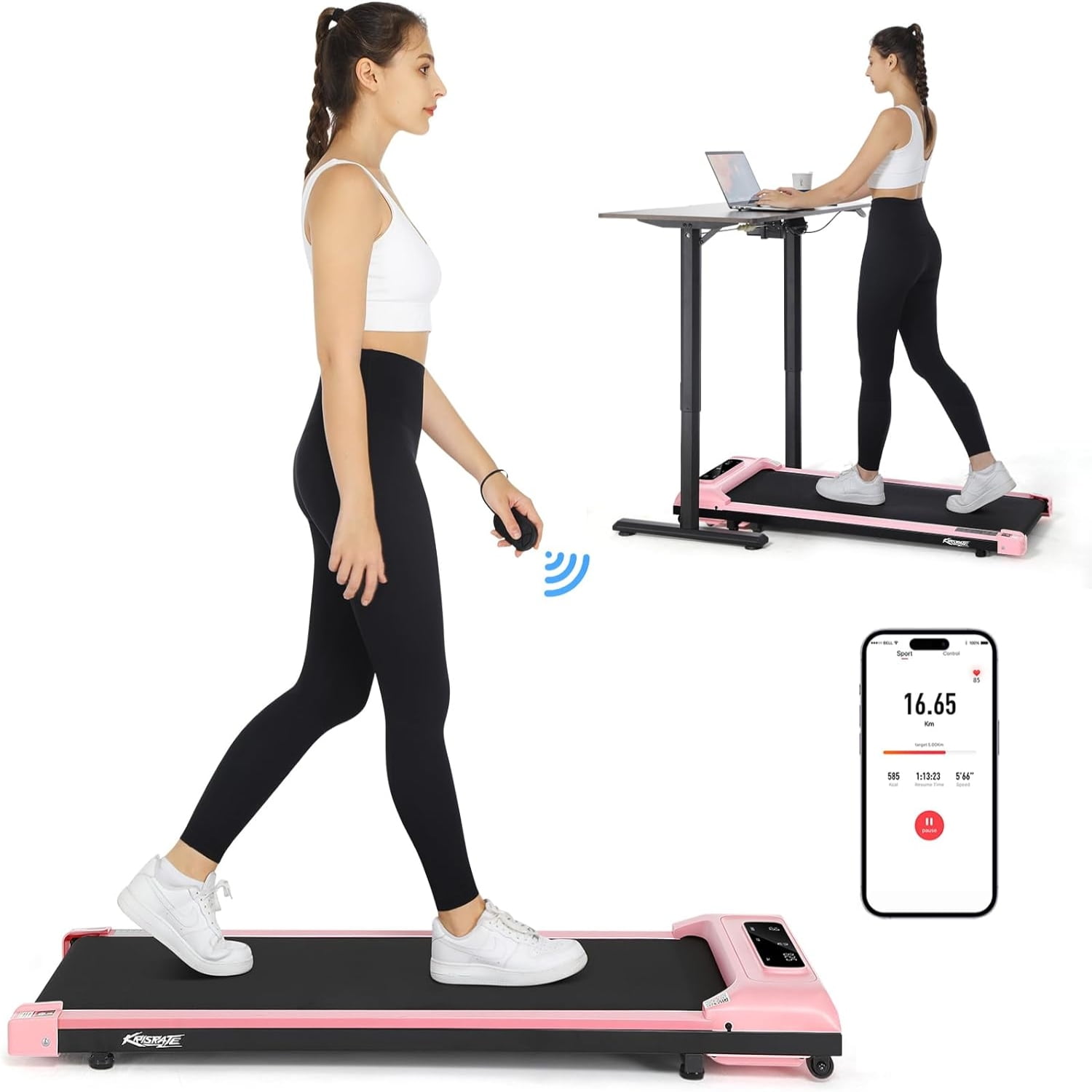 Walking Pad Treadmill Under Desk Electric Under Desk Treadmill Quiet