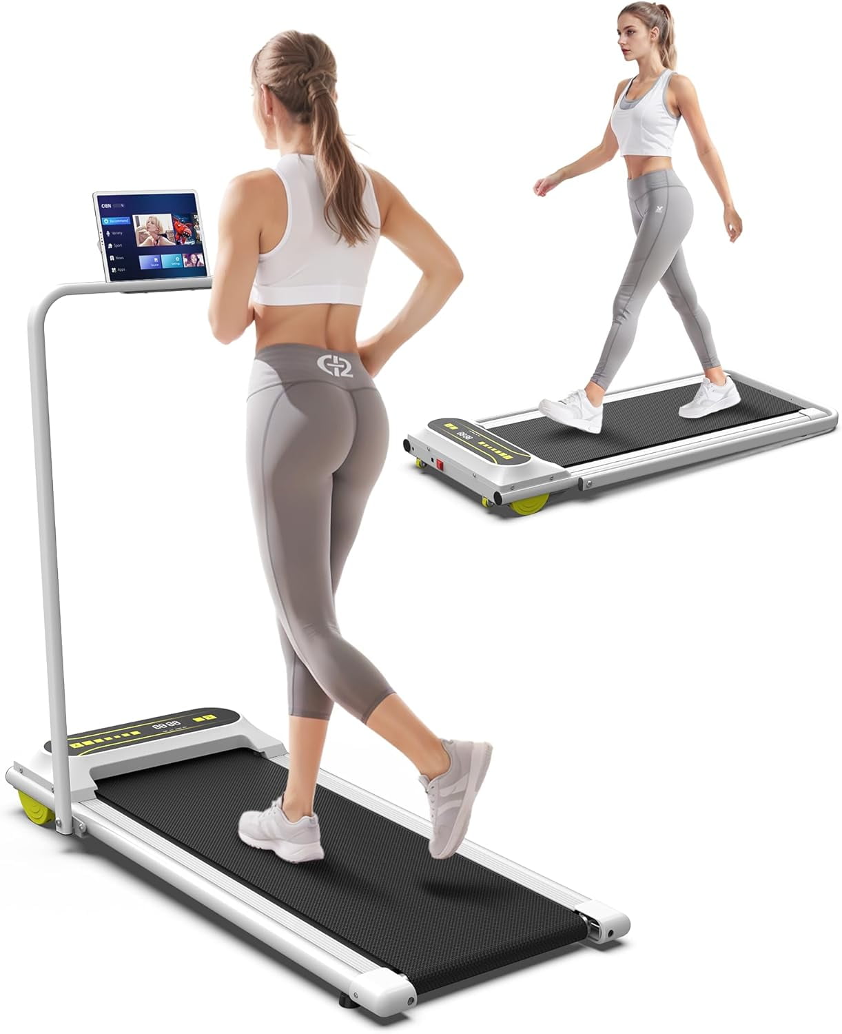 Walking Pad Treadmill, Under Desk Treadmills for Home Office, Mini ...