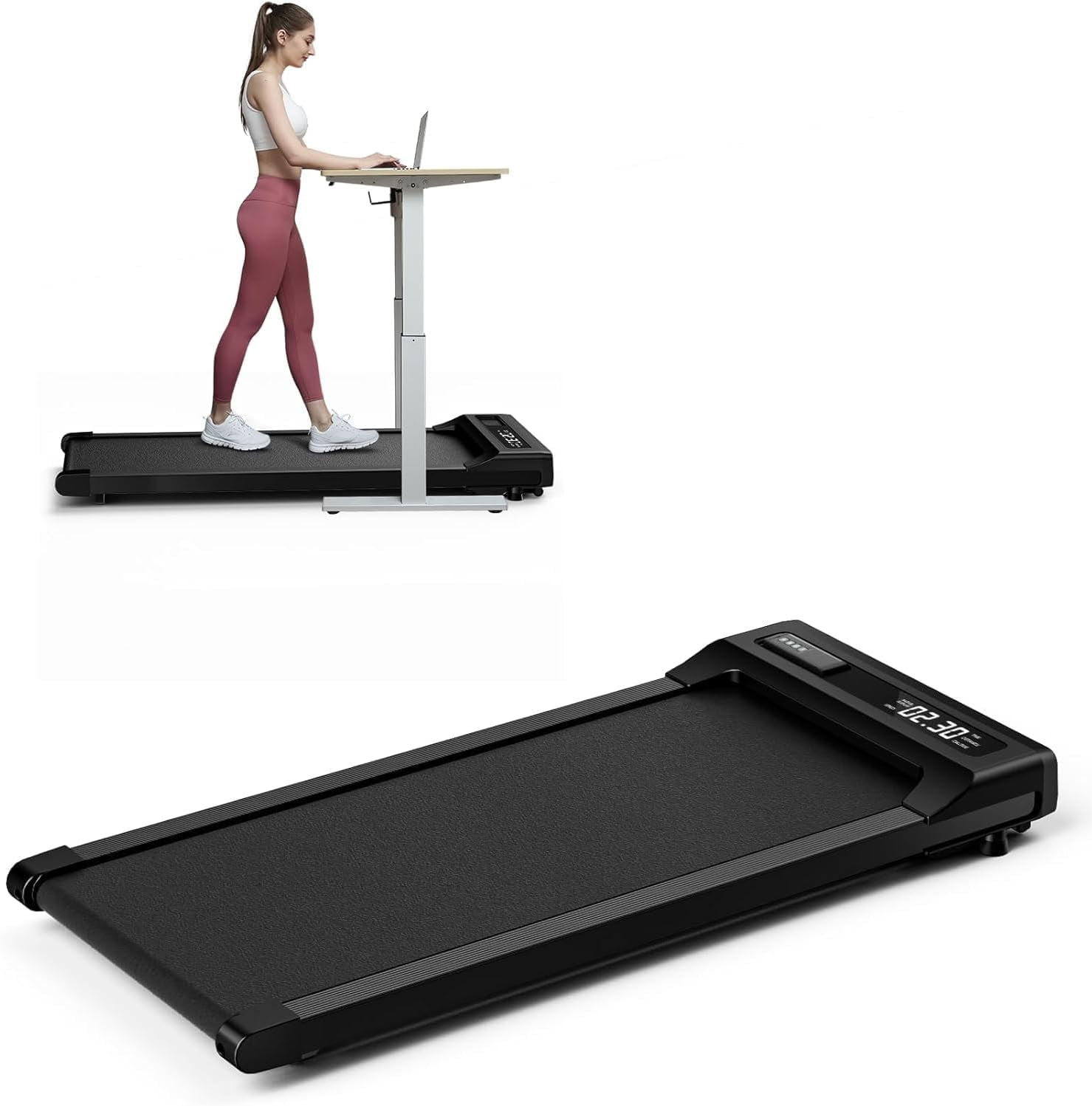 Walking Pad Treadmill Under Desk,Walking Pad for Office Home,Portable ...