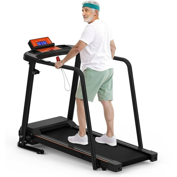 Walking Pad Treadmill for Seniors, Foldable with Safe Design, Large LED ...
