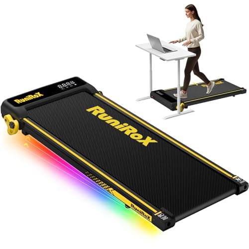 Walking Pad Treadmill with Handle Bar, 3 in 1 Portable with Incline and ...