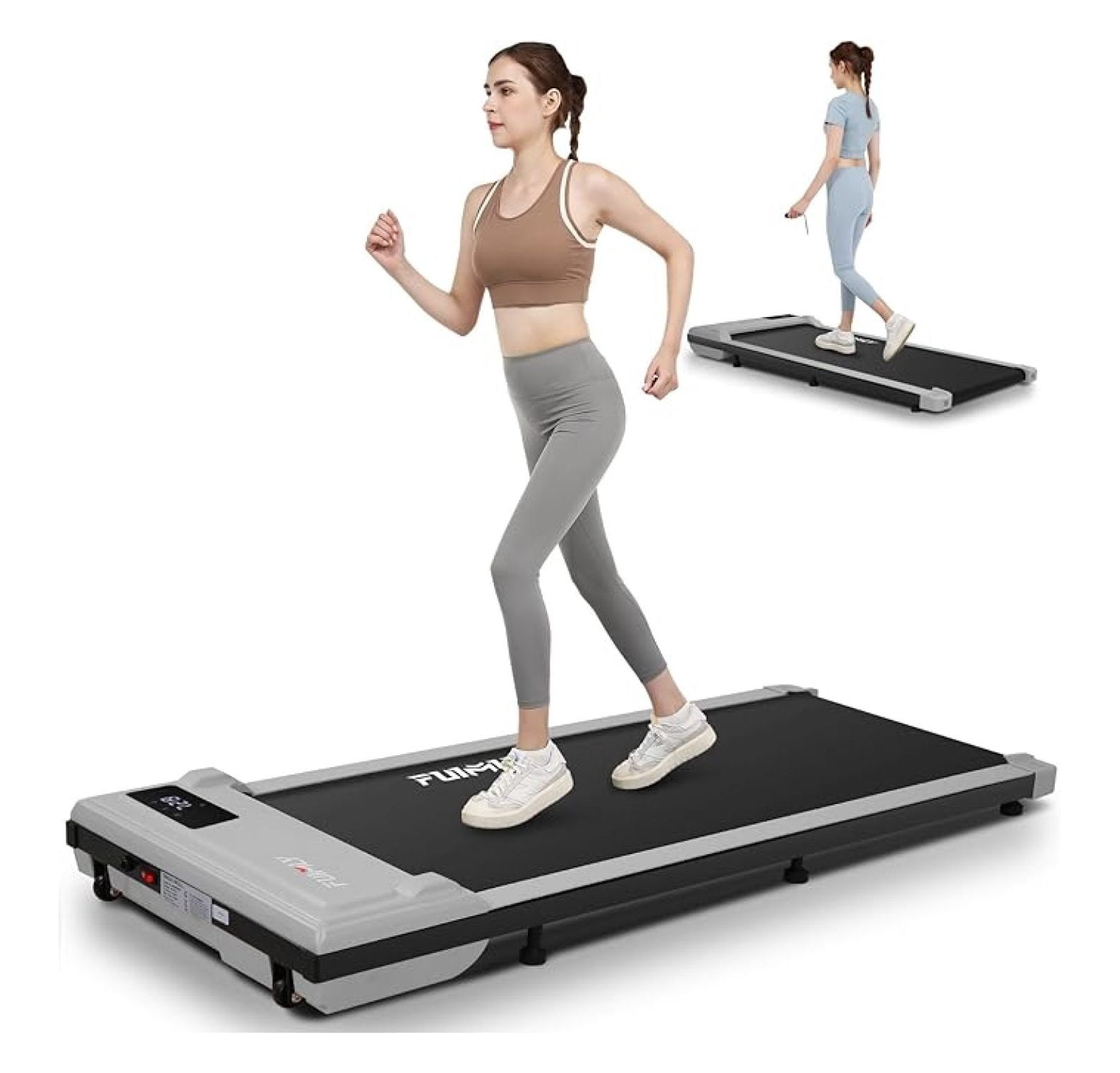 Walking Pad Treadmill with Incline, 2.5HP Under Desk Treadmill, Home ...