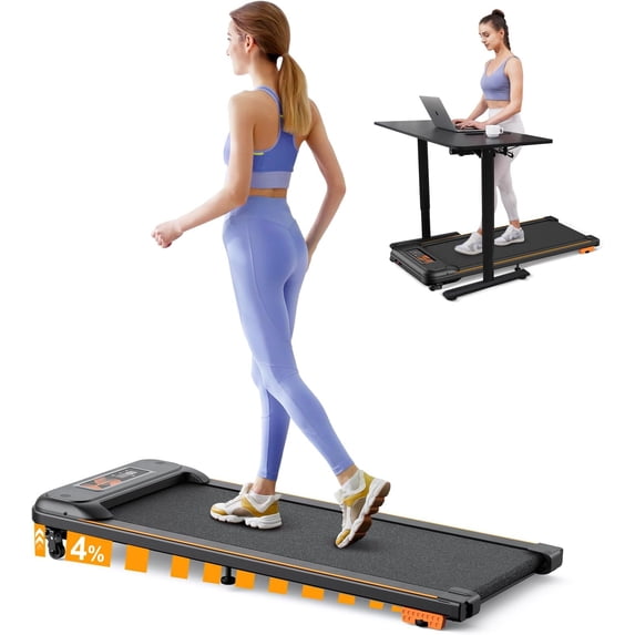 Walking Pad Treadmill with Incline and APP, Under Desk Portable ...