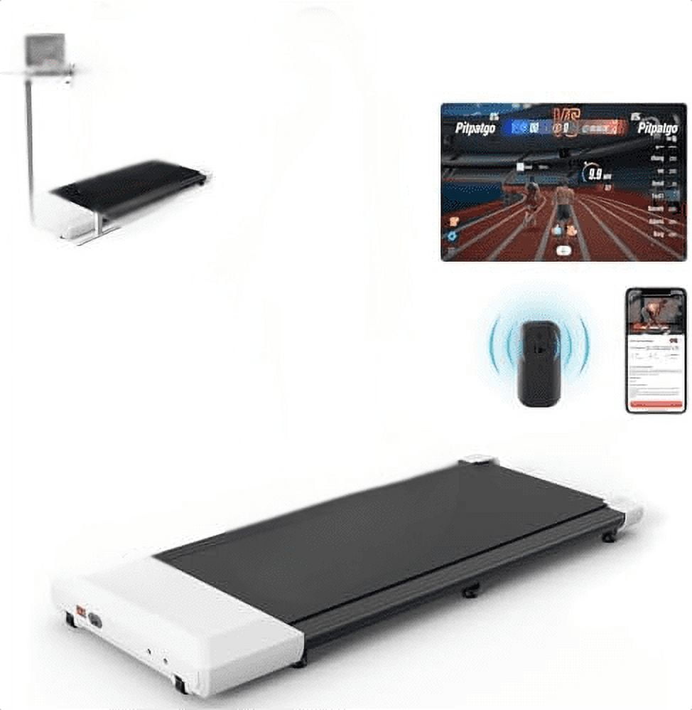 Walking Pad, Treadmills for Home, 2024 Newest Smart Raceable Under Desk Treadmill, Quiet ...