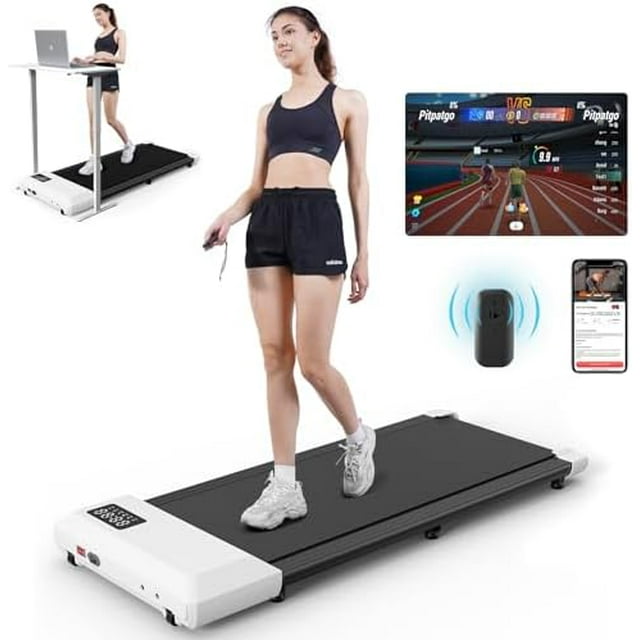Walking Pad, Treadmills for Home, 2024 Newest Smart Raceable Under Desk ...