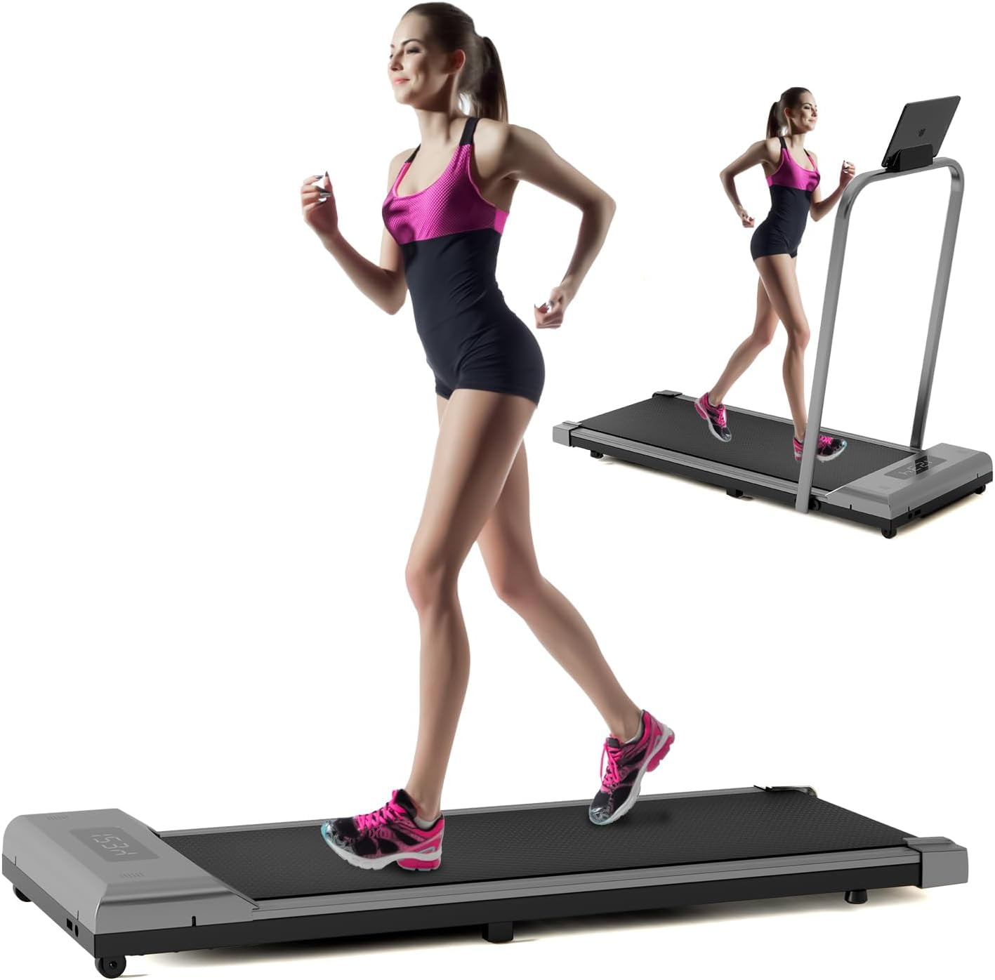 Walking Pad, Under Desk Treadmill, 2 in 1 for Walking and Jogging, 2 ...