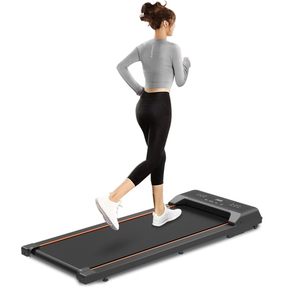 Walking Pad Under Desk Treadmill, 2.5HP Portable Treadmill with LED ...