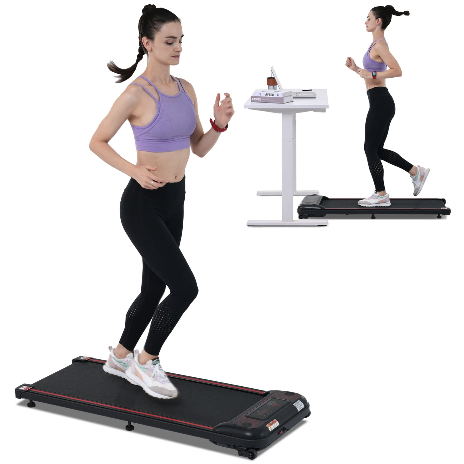 Walking Pad Under Desk Treadmill for Home Office -2.5HP Walking ...