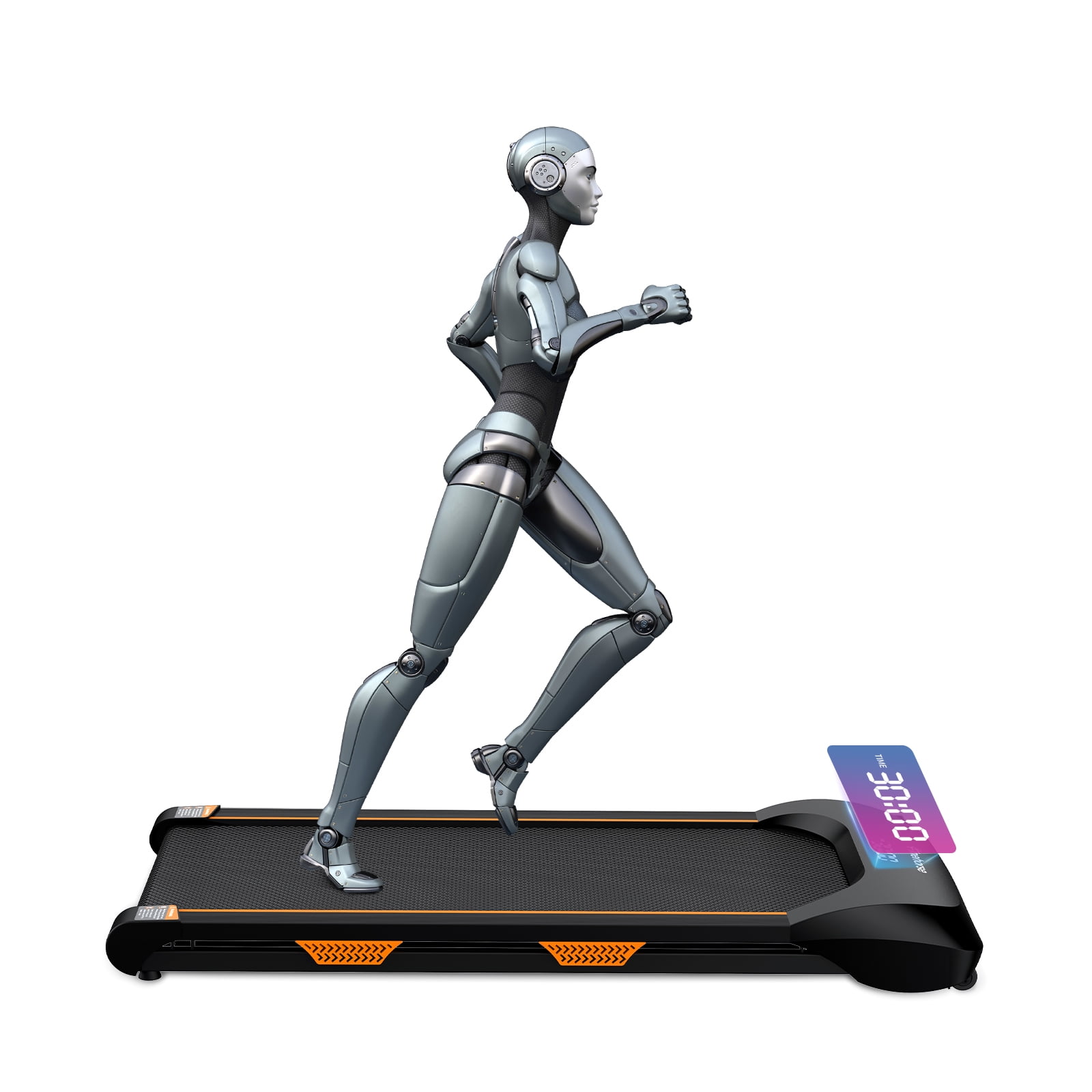 Walking Pad Under Desk Treadmill with Incline for Home Office, 2 in 1 ...