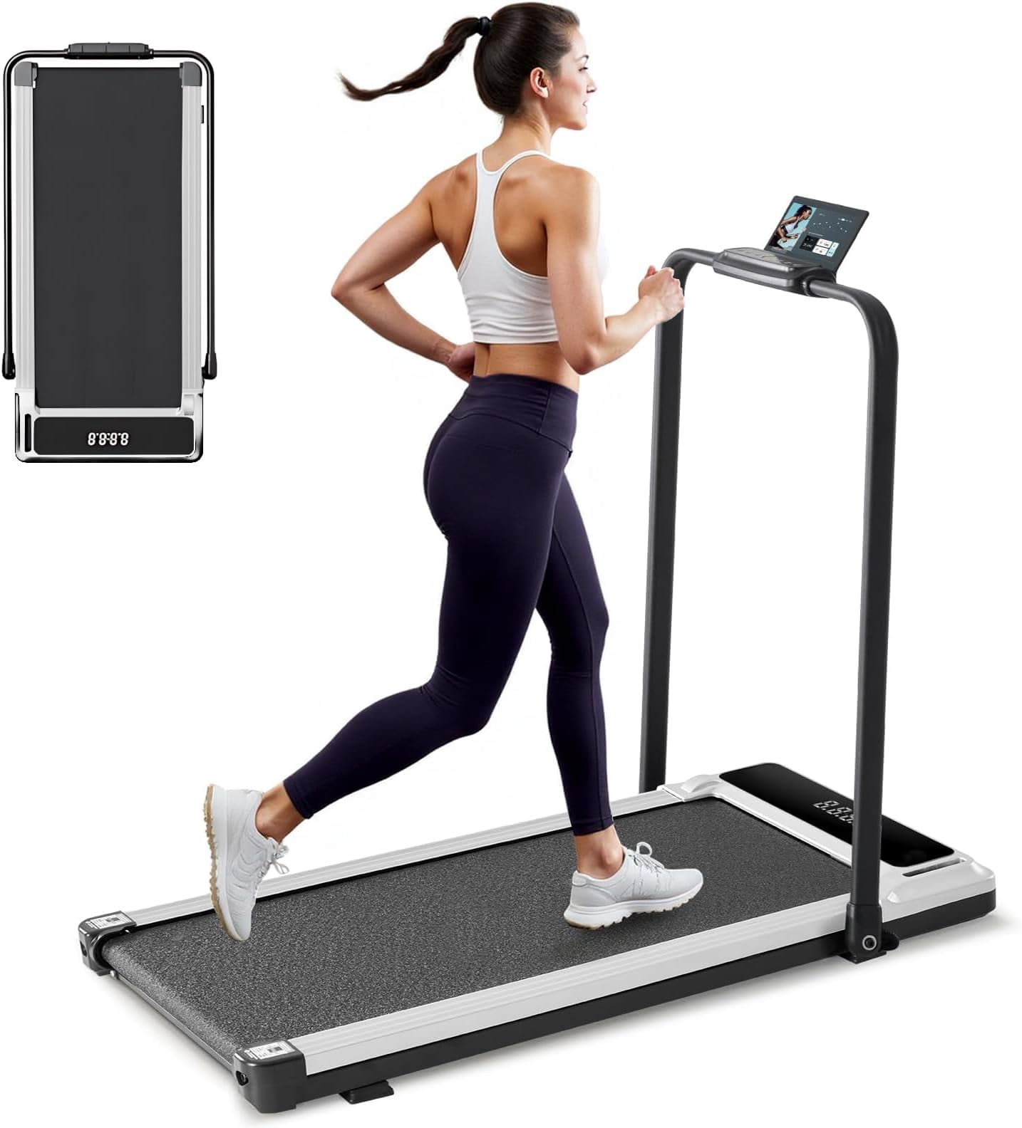 Walking Pad Under Desk Treadmill, Portable Compact Electric Walking ...