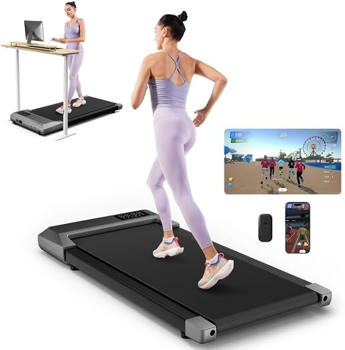 2.5HP Walking Pad,Desk Exercise Treadmill,Running Area 16.14*39.37 ...