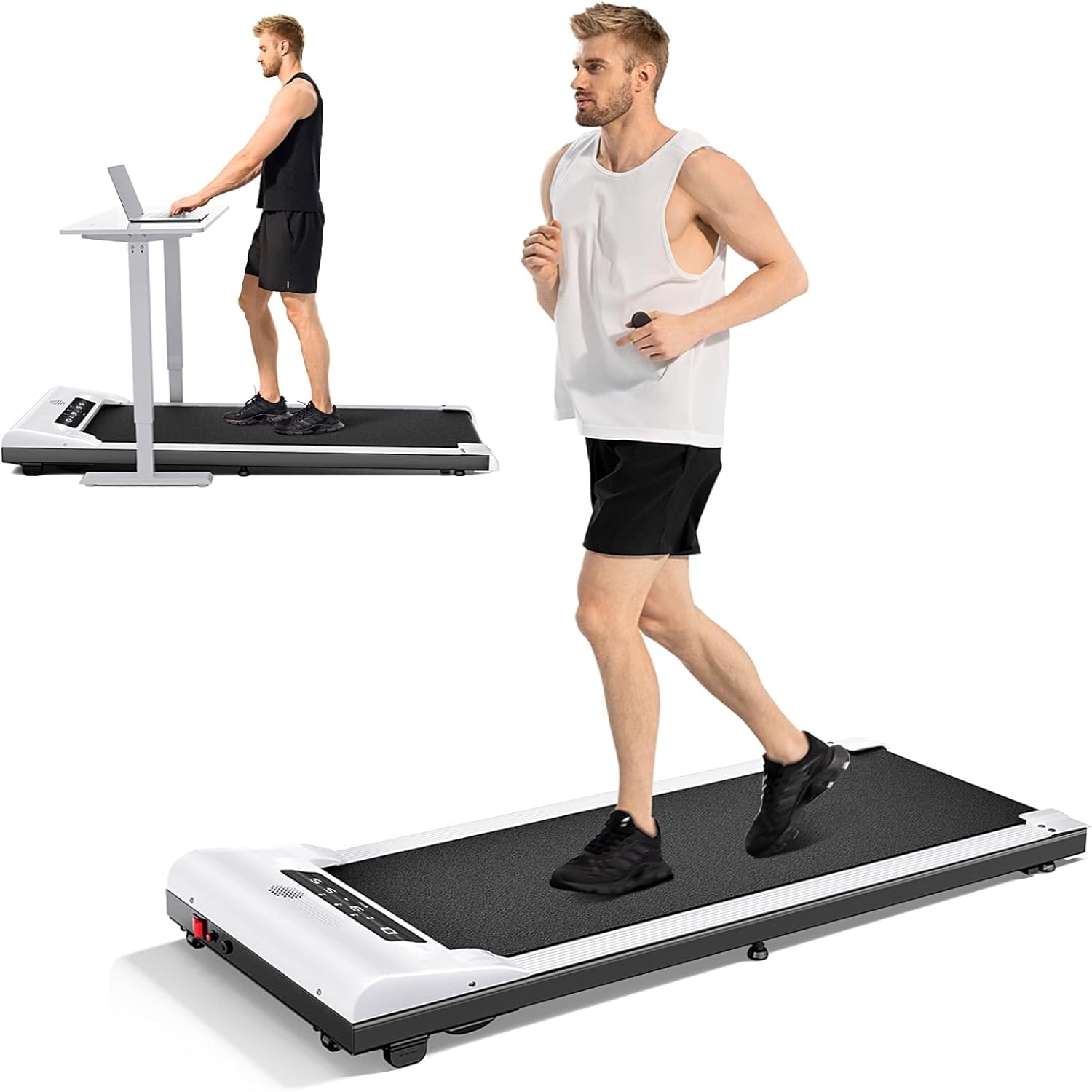 Walking Pad Under Desk Treadmills for Home/Office Quiet Brushless ...