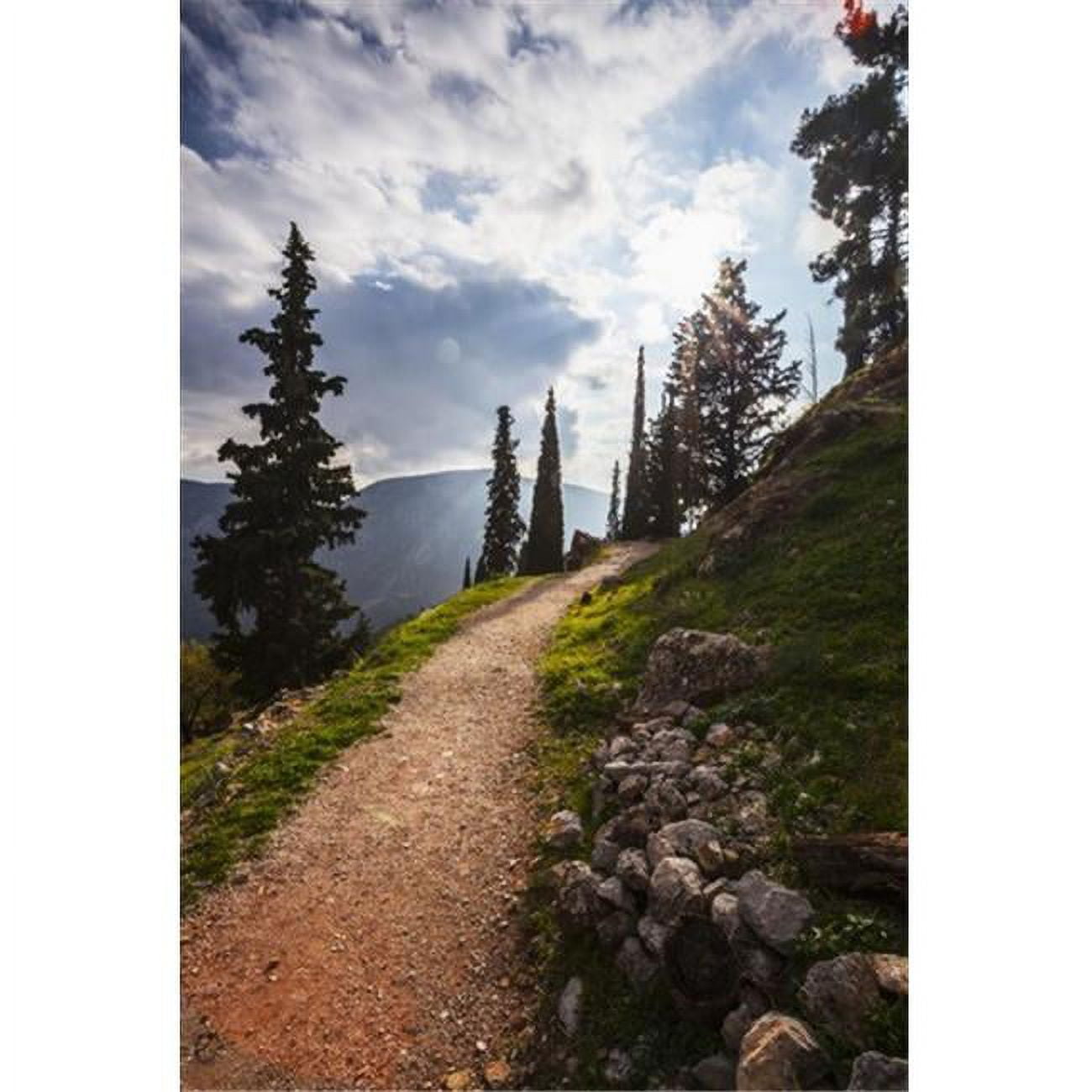 Walking Path On Mount Parnassus - Delphi Greece Poster Print by Reynold ...