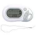 Walking Pedometer Electronic 3D Sensor High Accuracy White Step Counter ...