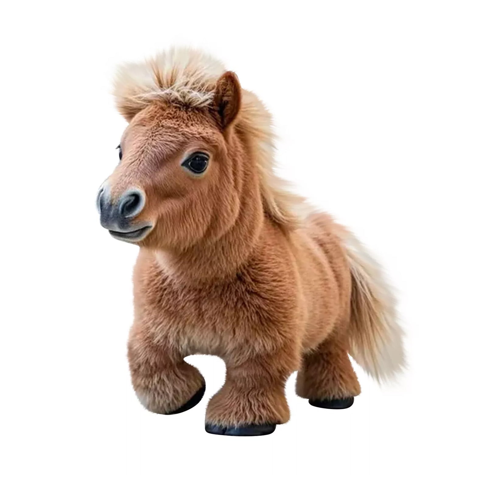 Walking Pony Plush Interactive Pony Toy Realistic Pony, Stuffed Horse ...