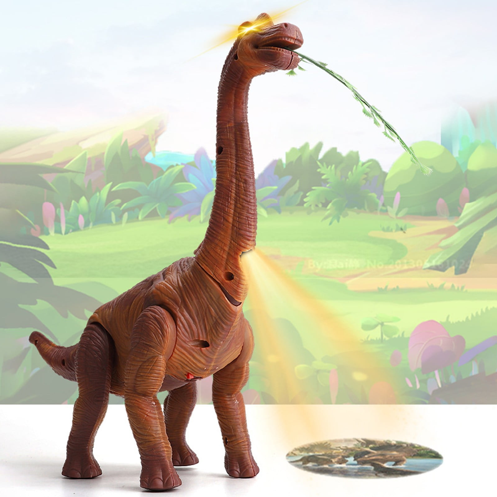 Walking Roaring Dinosaur Toy with Flashing Lights & Egg Laying Feature ...