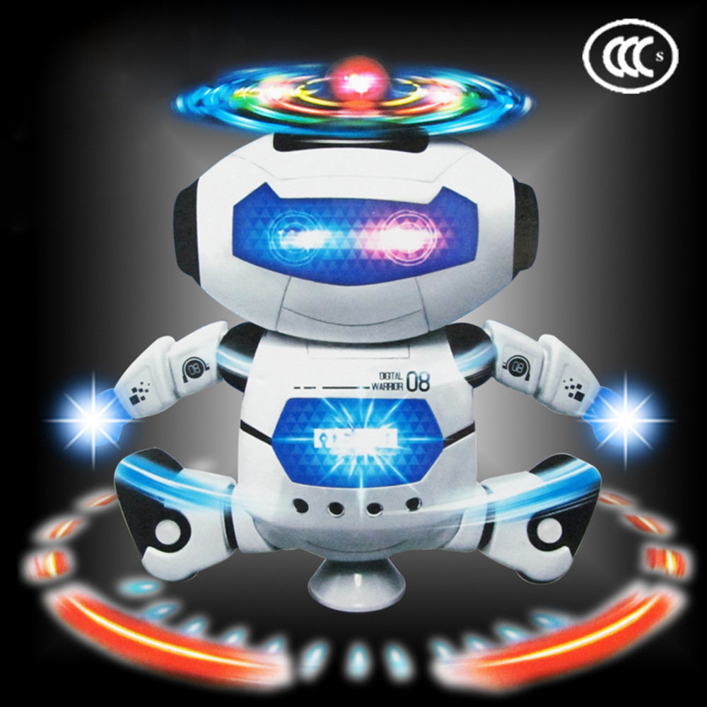 Walking Robot Toys for Kids Smart 360° Body Spinning Dancing Robot Toy ...