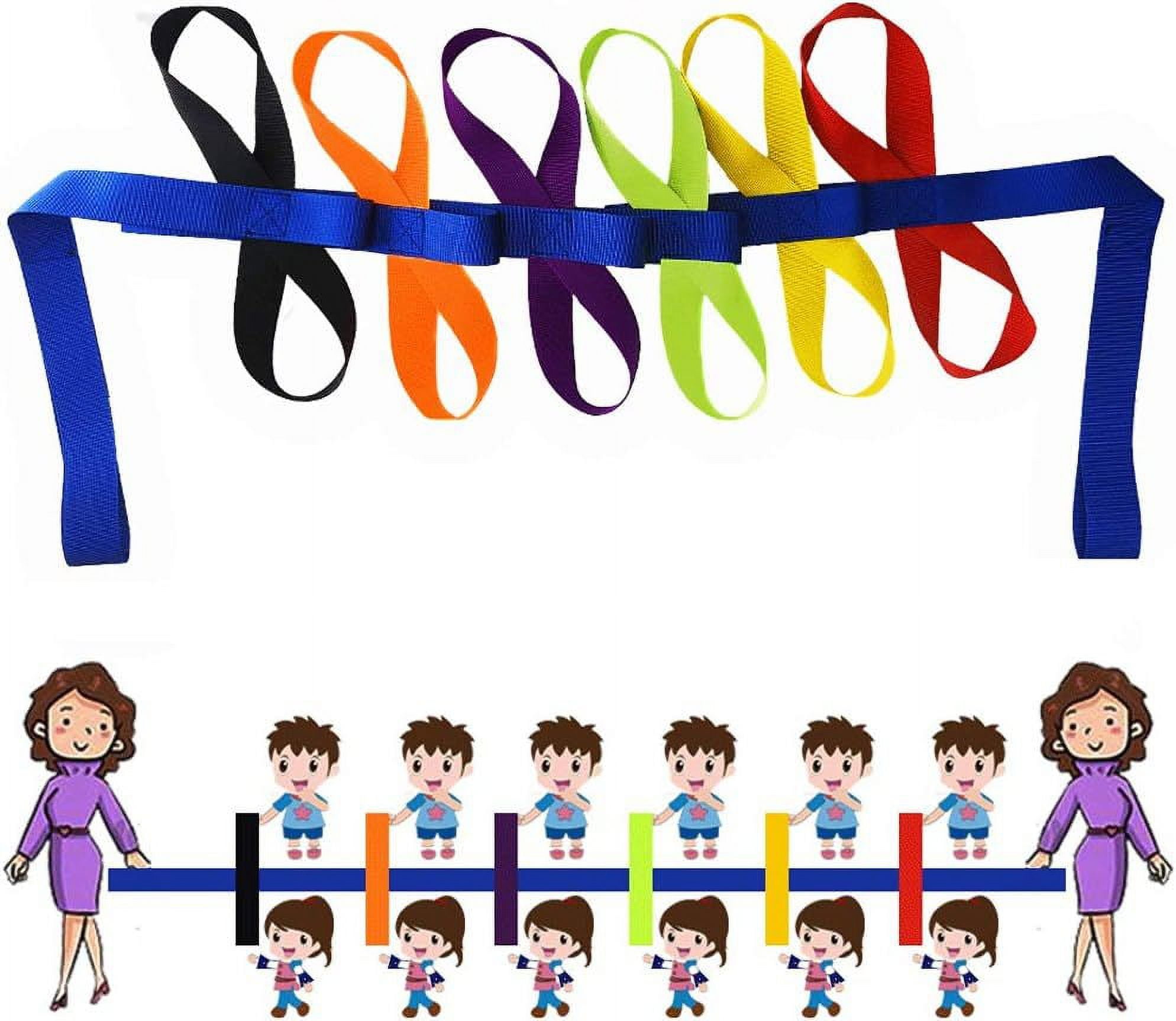 Walking Rope for Preschool Line Up Rope with Rings for Kids Toddlers to ...