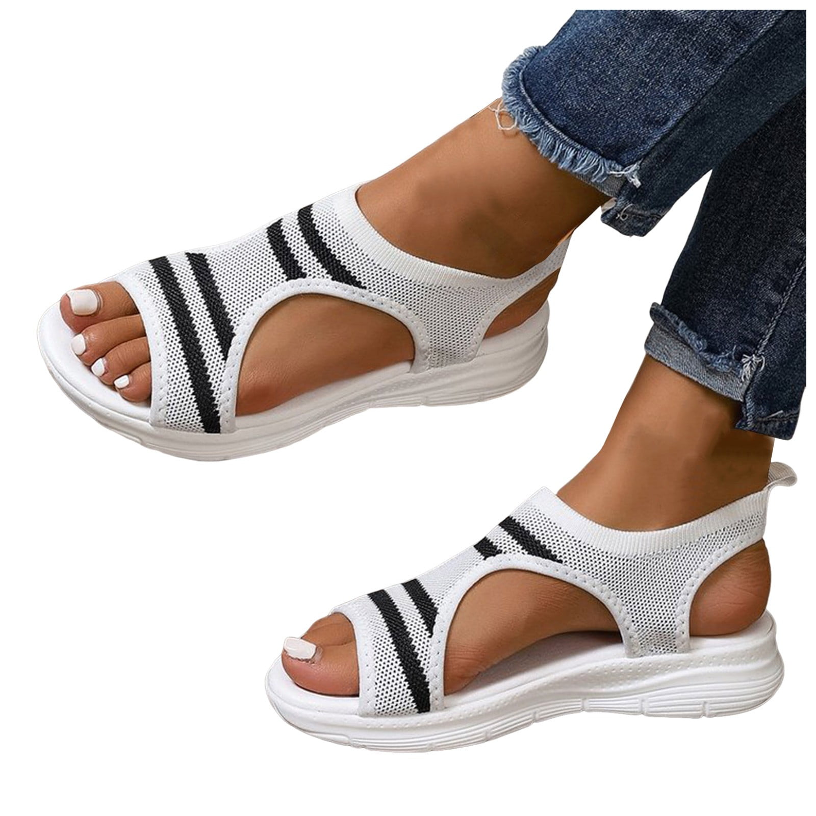 Walking Sandals for Women Comfortable Lightweight Memory Foam Athletic ...