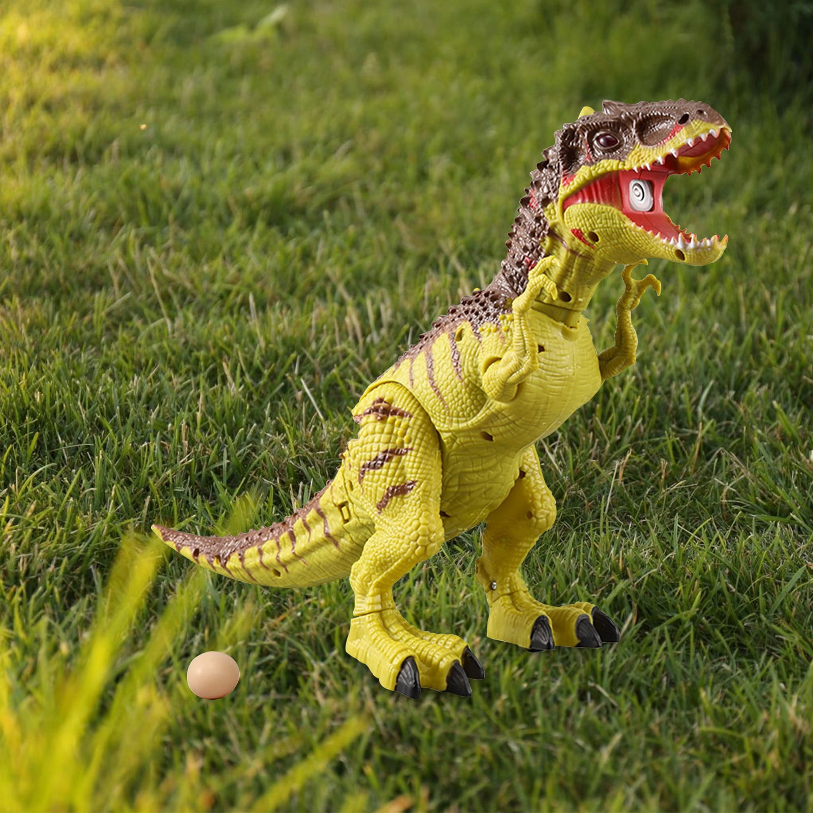 Walking Spraying Roaring Dinosaur Toy - Realistic Sound & LED Light ...