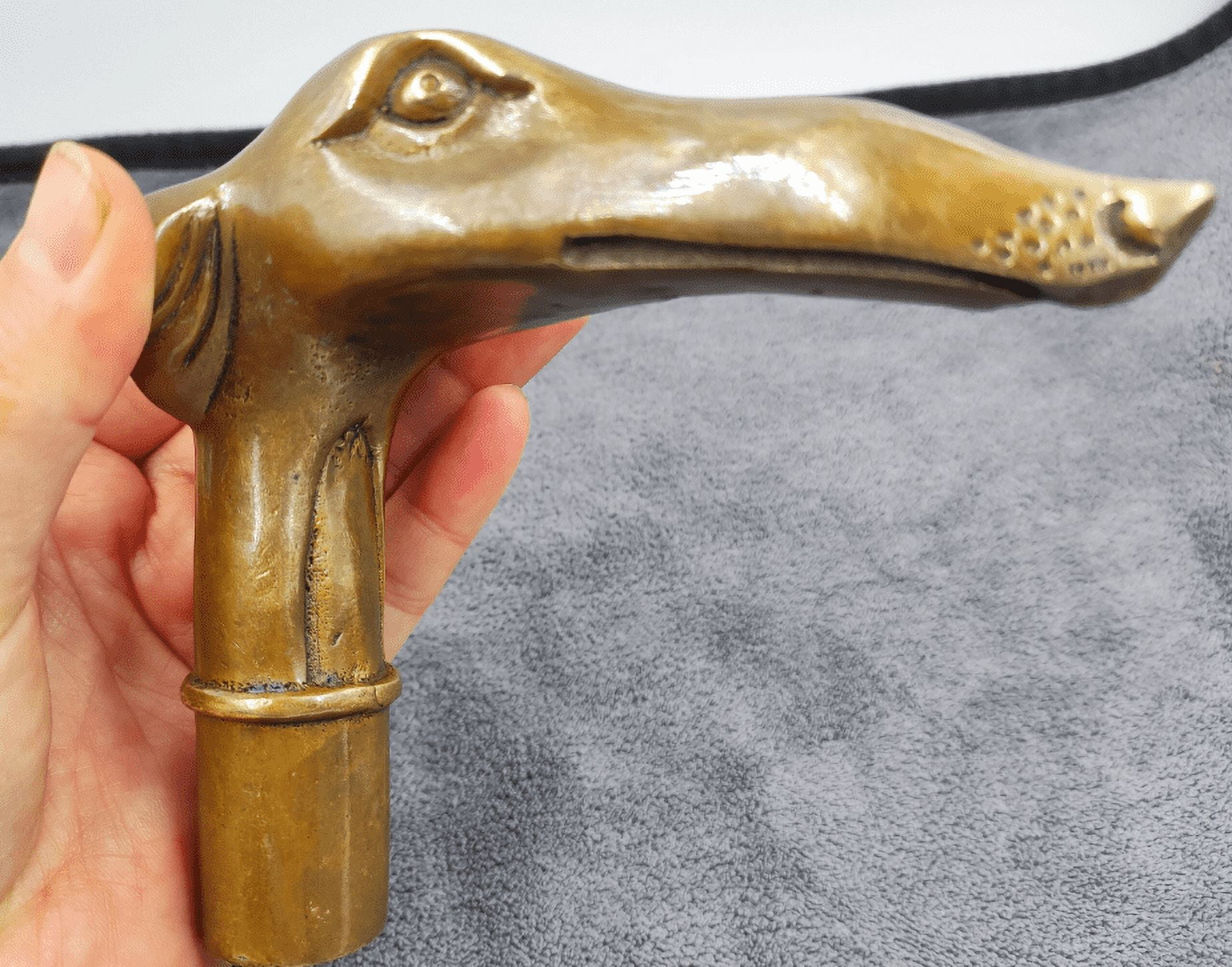 Walking Stick Cane Animal Head Brass Cane for Walking Stick Men & Women ...