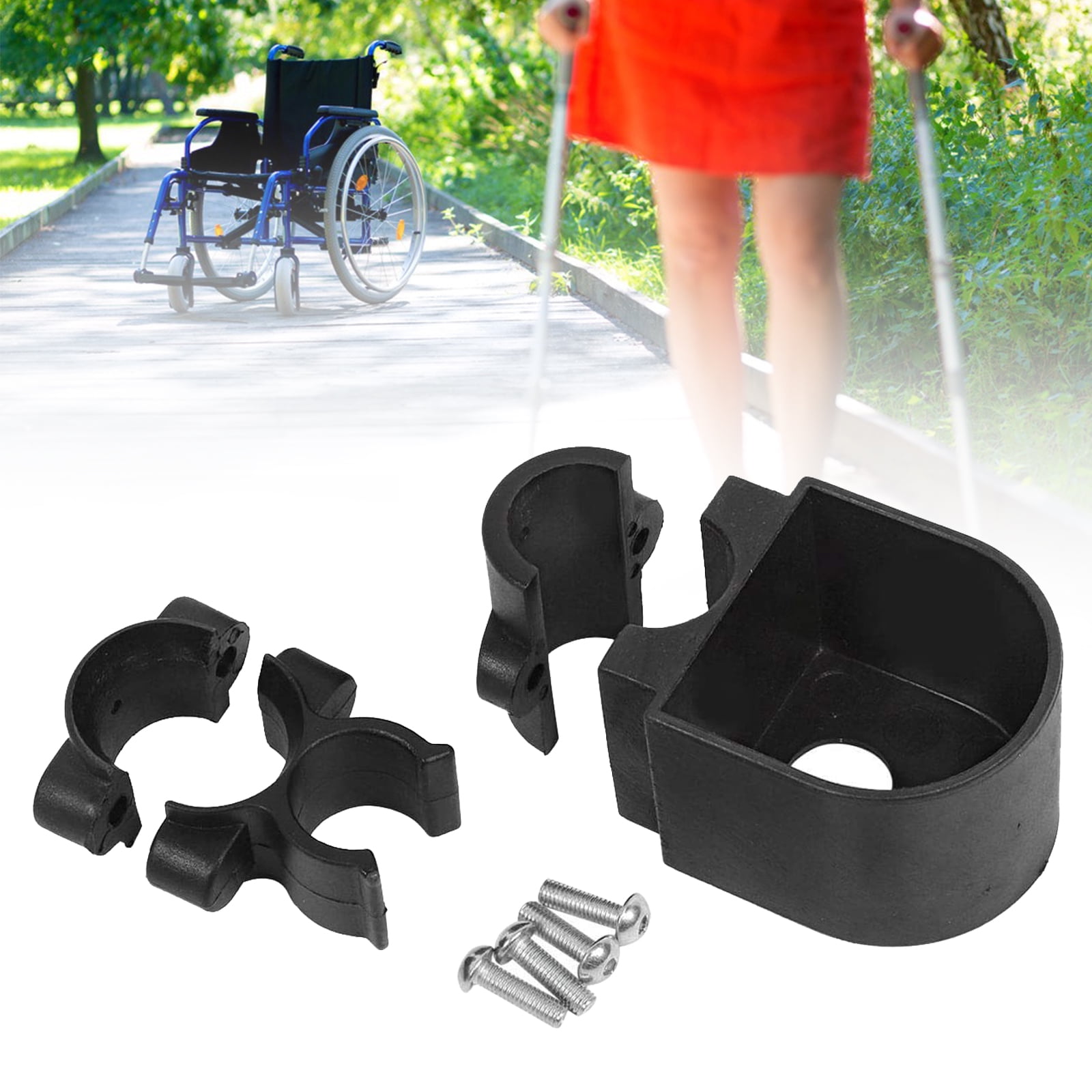 Walking Stick Holder for Wheelchair,Cane Holder for Rollator,Walking ...