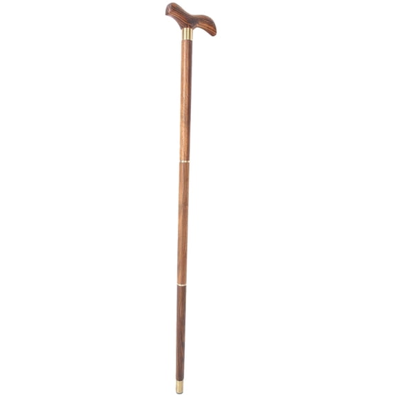 Walking Stick, Professional Folding Walking Stick Ebony Wooden Cane ...