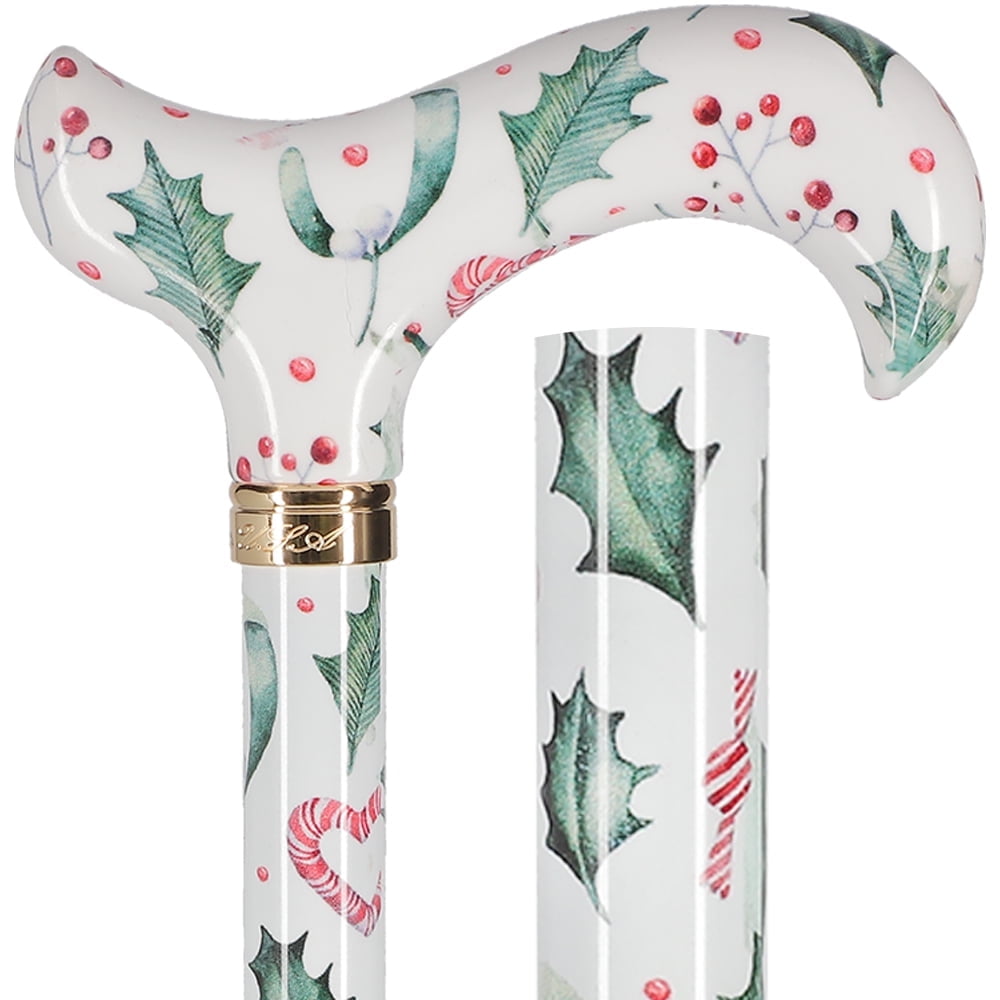 Royal Canes Aluminum Straight Holiday Cheer Designer Derby Adjustable ...
