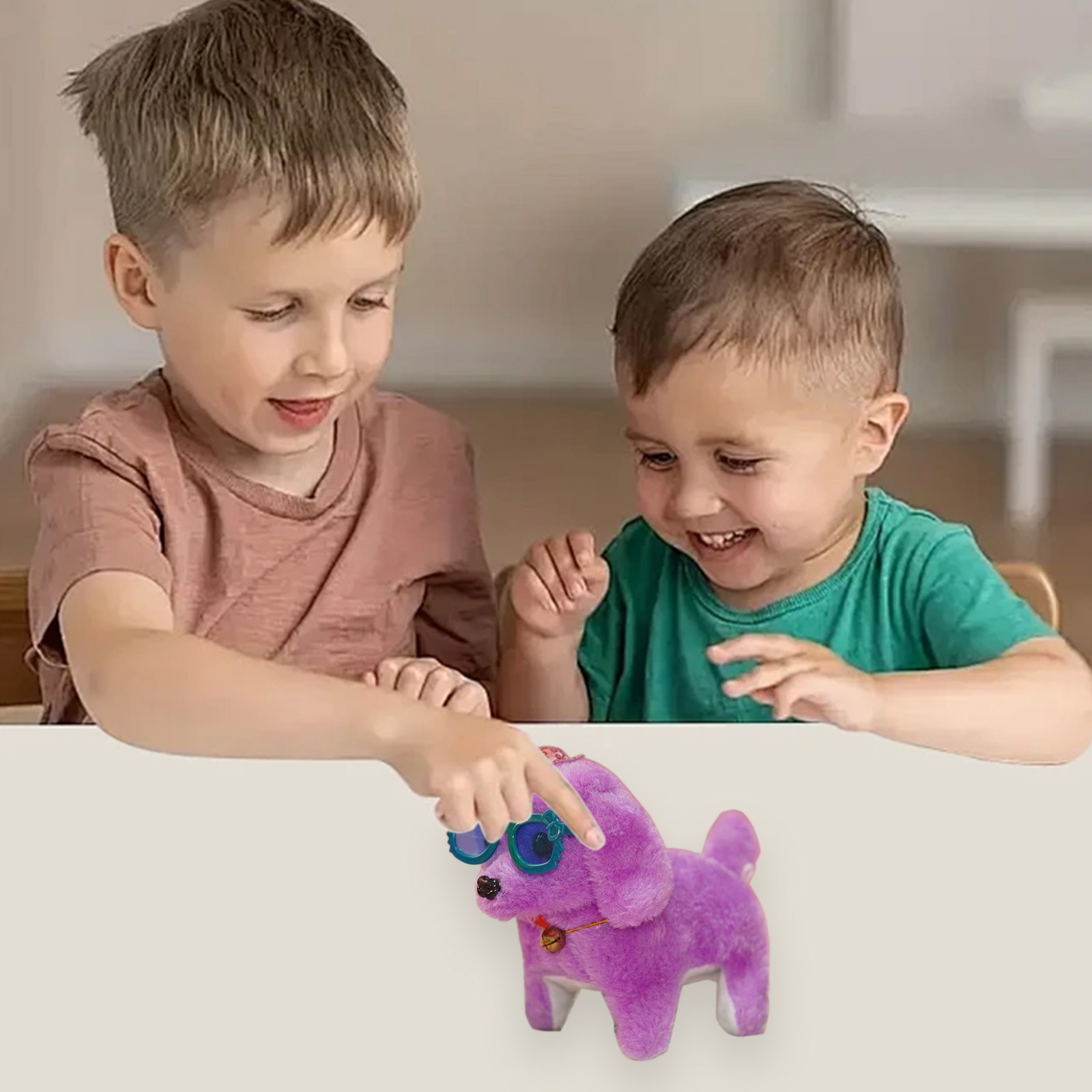 Walking Teddy Puppy Plush Toy Electric Interactive Dog Stuffed Animal ...