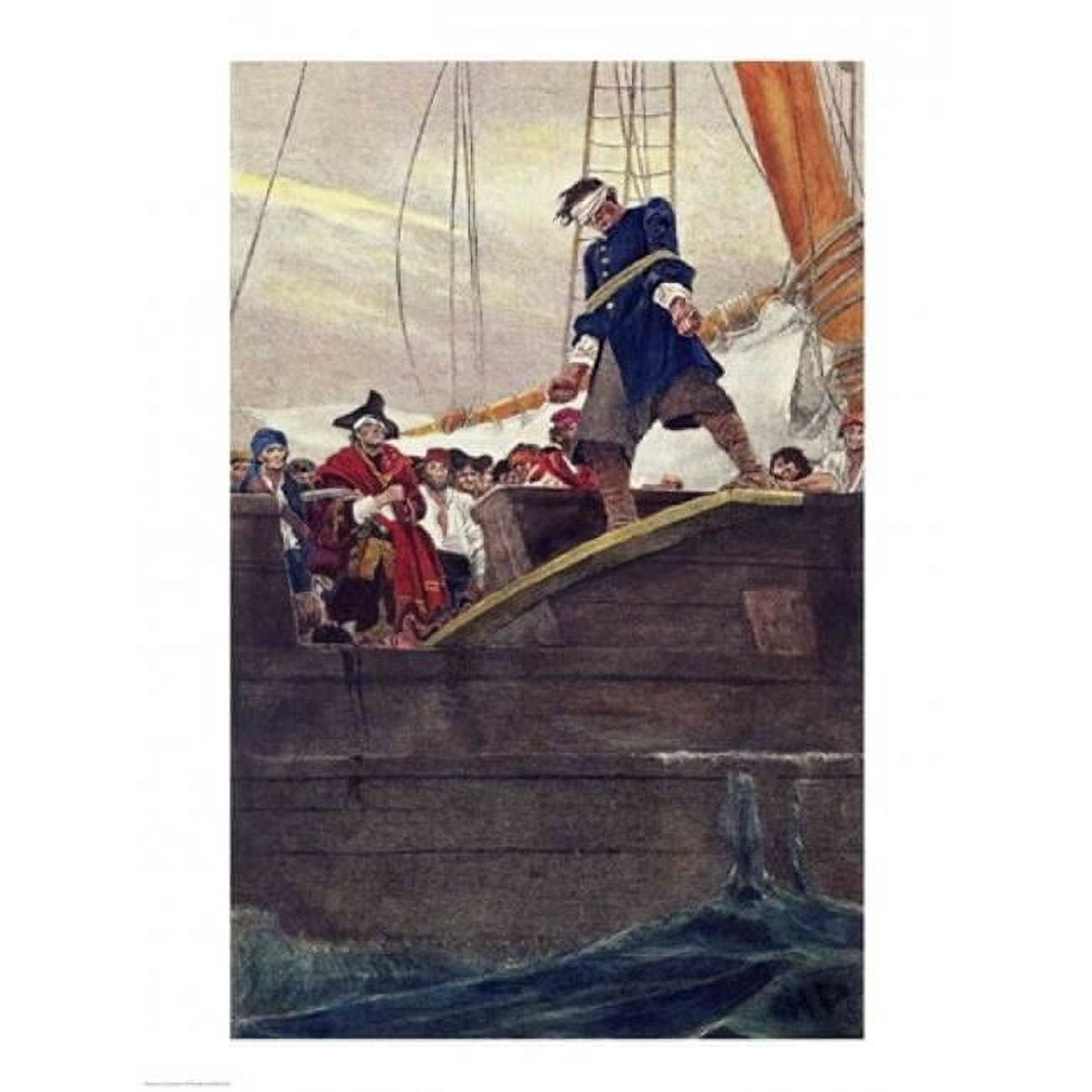 Walking The Plank Poster Print by Howard Pyle - 18 x 24 in. - Walmart.com