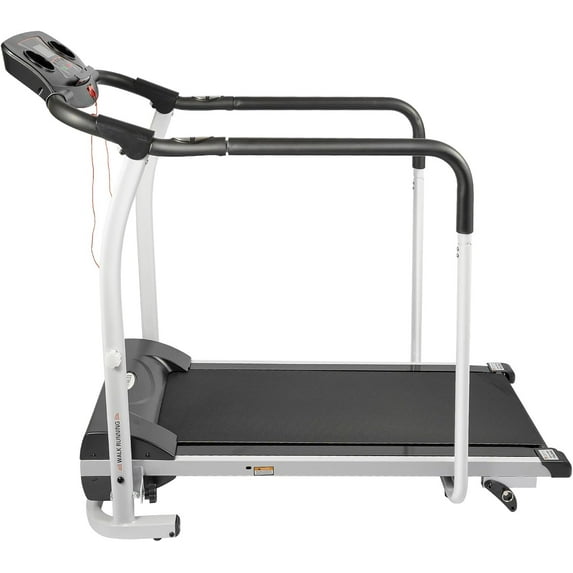 Walking Treadmill with Full Length Handrails & Heart Rate Sensor, LCD ...