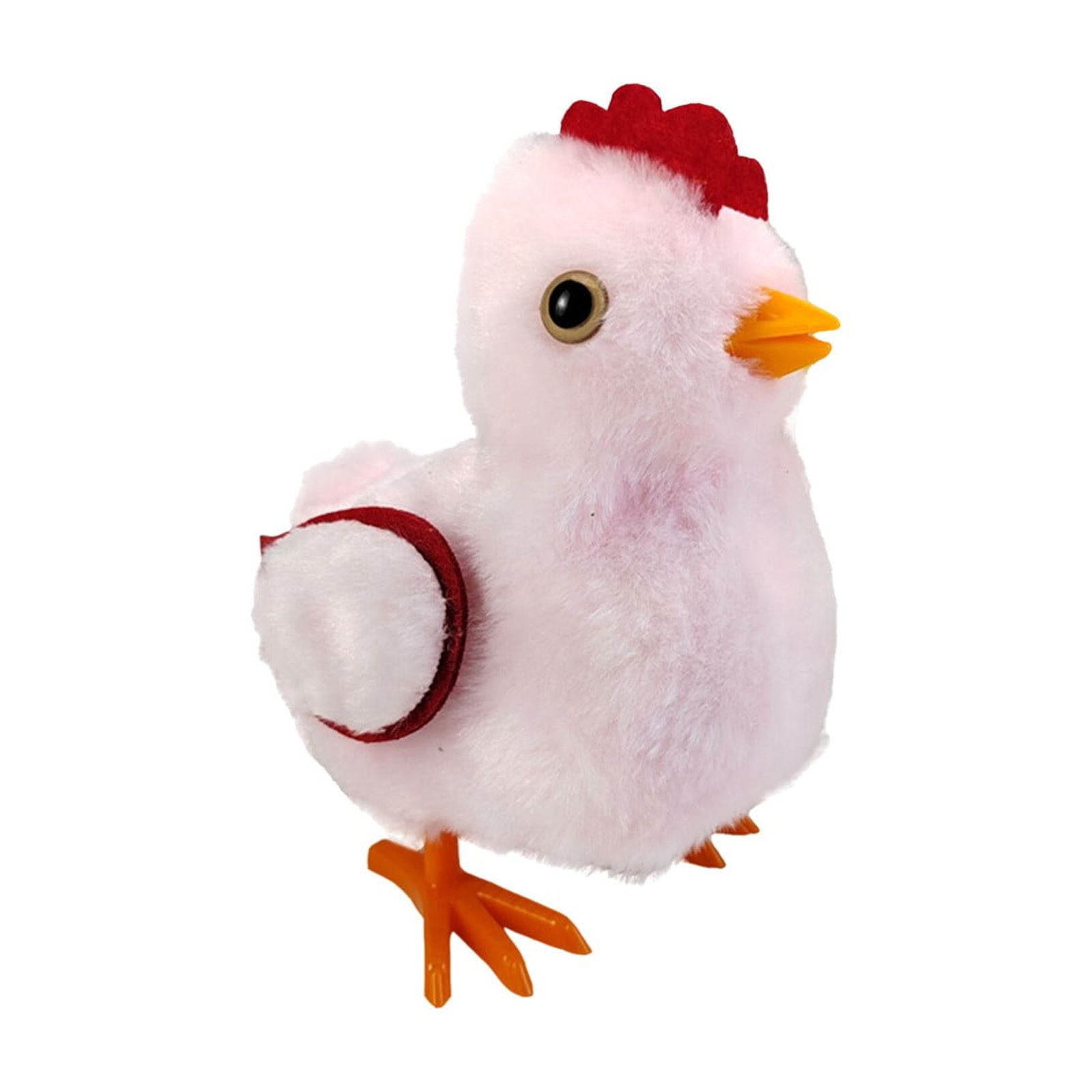 Walking and Chirping Chicken Plush Toy with Moving Tail Electronic Pet ...