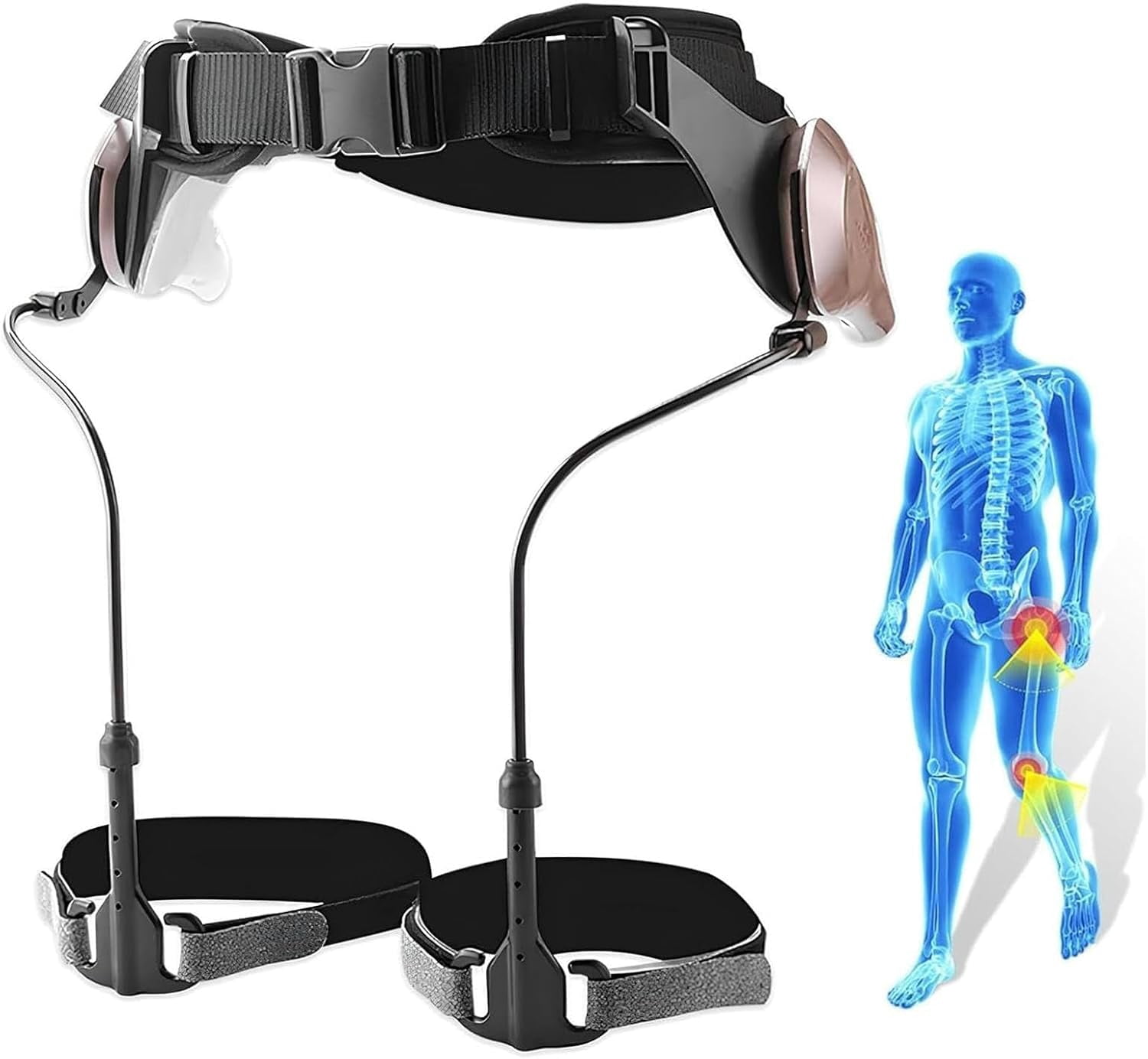 Walking assistance device, wearable exoskeleton walker with adjustable ...