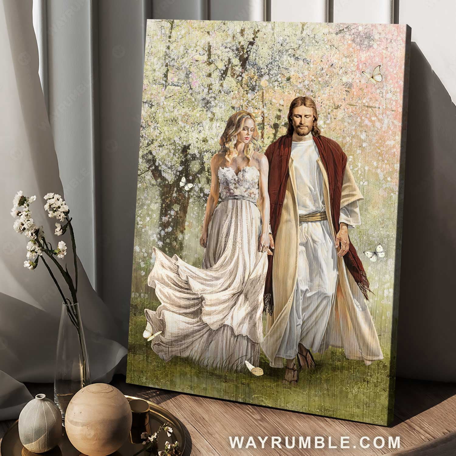 Walking with Jesus, Baby flower forest, Pretty girl artwork - Jesus ...