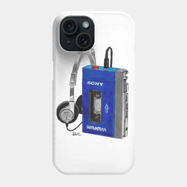 Walkman Retro Music Player Nostalgia Protective Cover for iPhone 11–17 ...